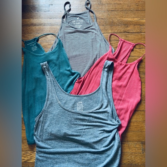 American Eagle Outfitters | Tops | 4 Pack American Eagle Tank Tops | Poshmark